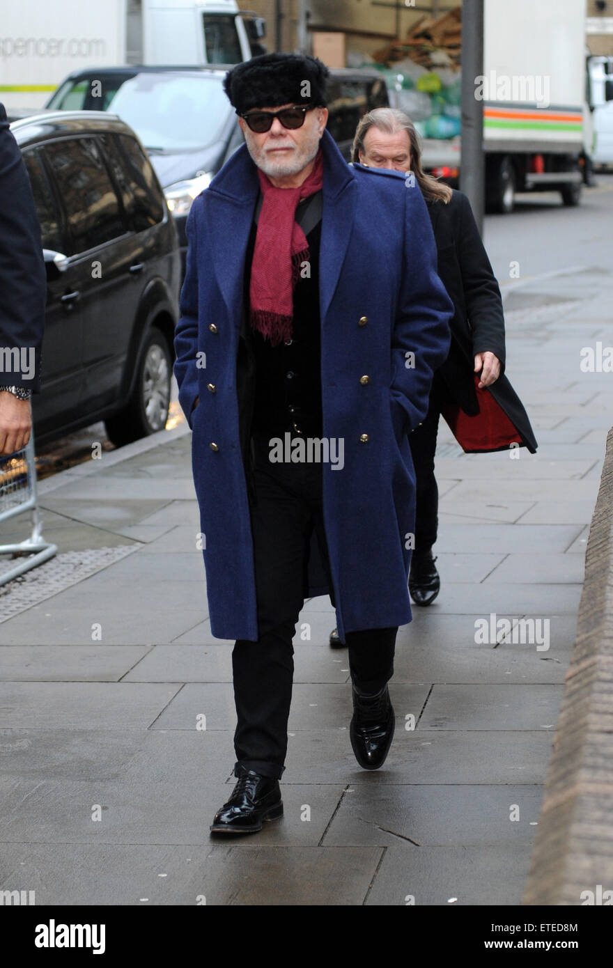 Gary Glitter, real name Paul Gadd, arrives at Southwark Crown Court ...