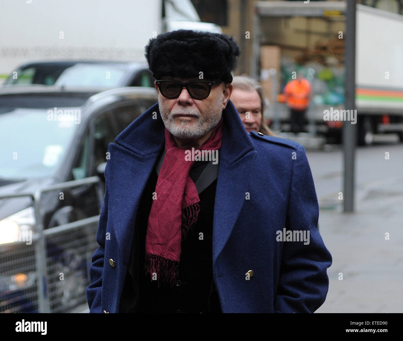 Gary Glitter, real name Paul Gadd, arrives at Southwark Crown Court ...
