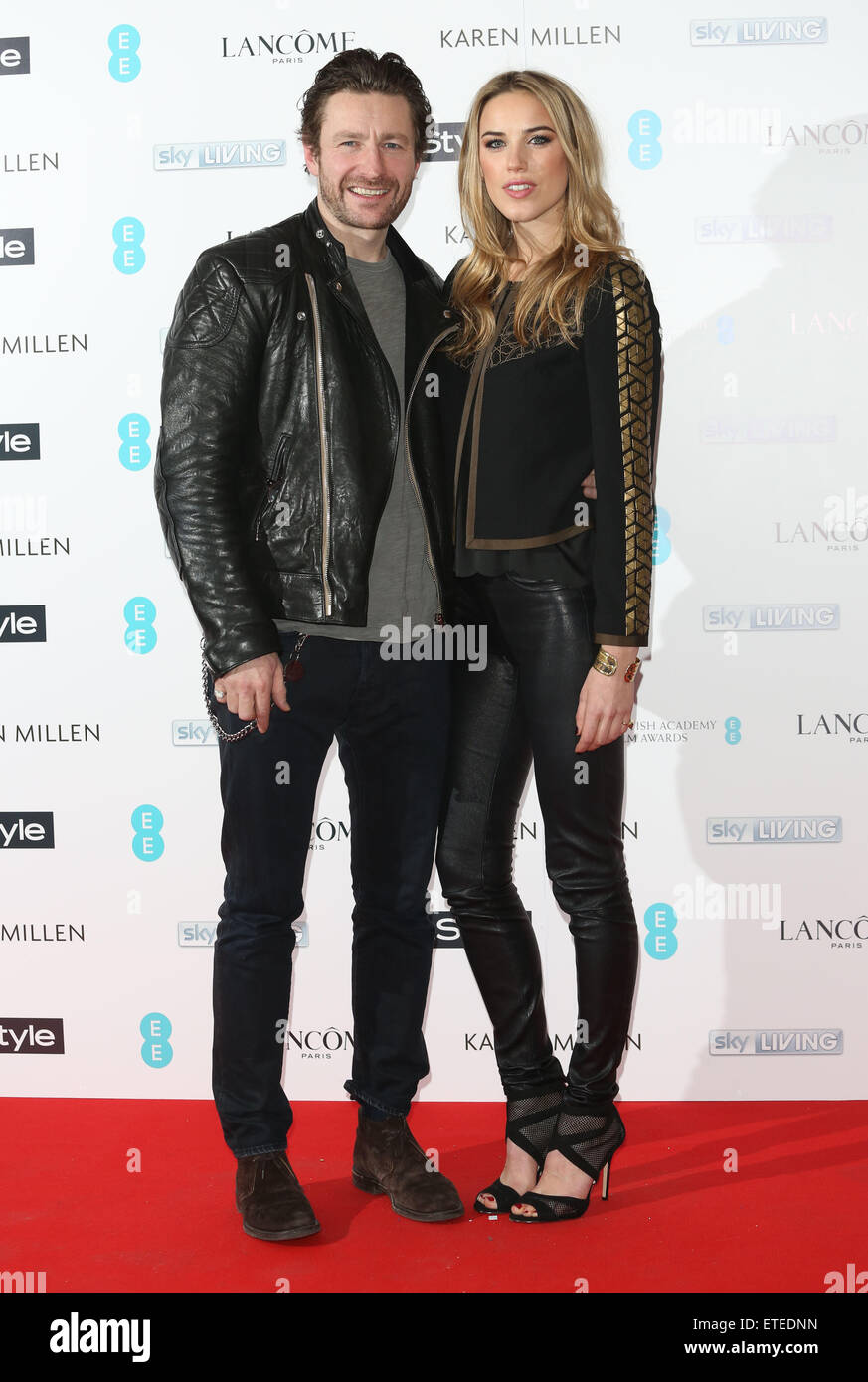 EE and InStyle Pre-BAFTA party held at the Ace hotel Featuring: Peter Ferdinando and Alexandra ...