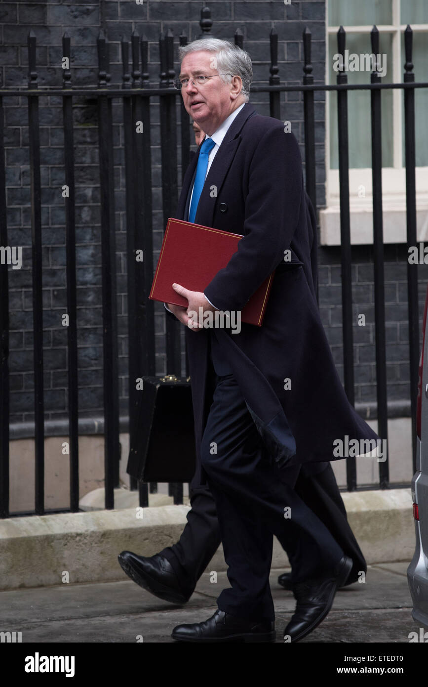 Politicians out and about in Downing Street. Featuring: Michael Fallon ...