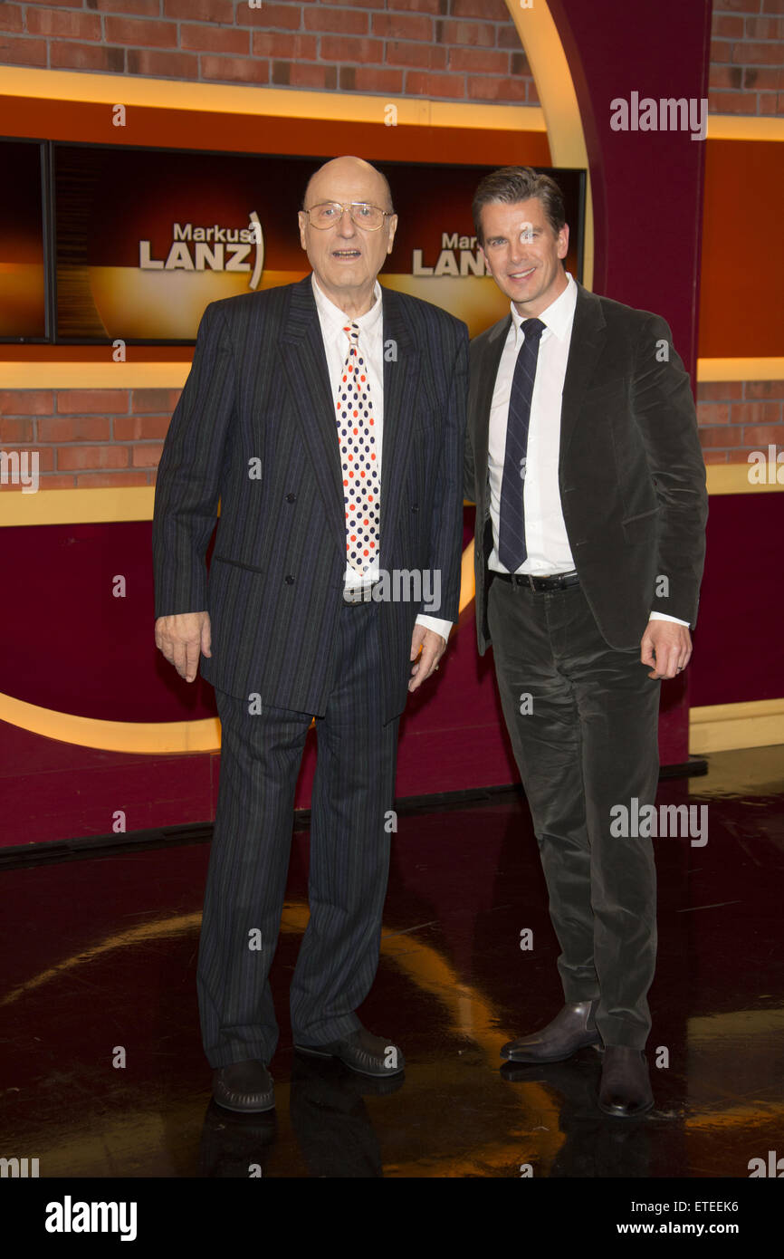 German ZDF TV talkshow Markus Lanz at Fernsehmacher-Studio Featuring ...
