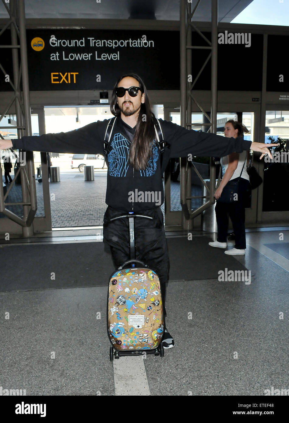World famous DJ Steve Aoki arrives at Los Angeles International Airport ...