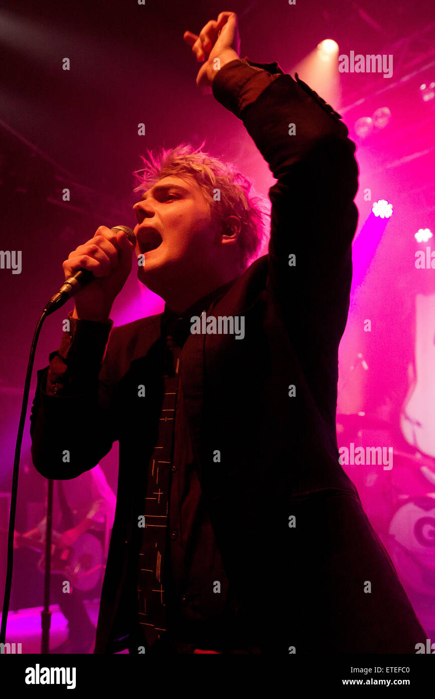 Gerard Way performing live on stage at Klubben Featuring: Gerard Way ...