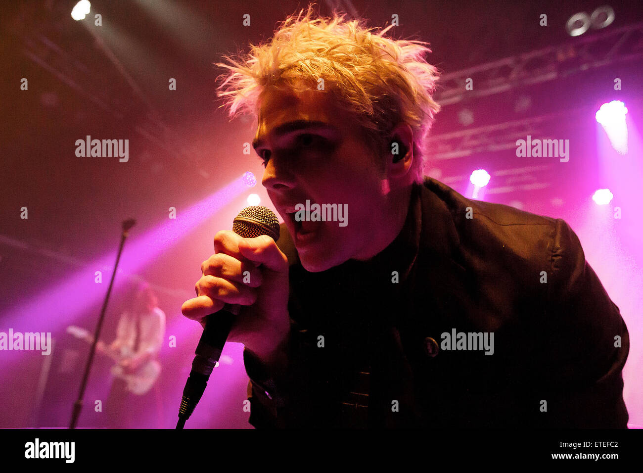 Gerard Way performing live on stage at Klubben Featuring: Gerard Way ...
