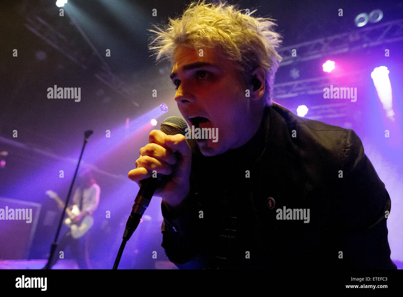Gerard Way performing live on stage at Klubben Featuring: Gerard Way ...