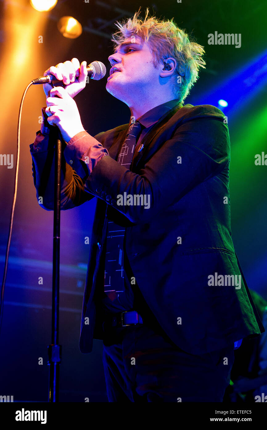 Gerard Way performing live on stage at Klubben Featuring: Gerard Way ...