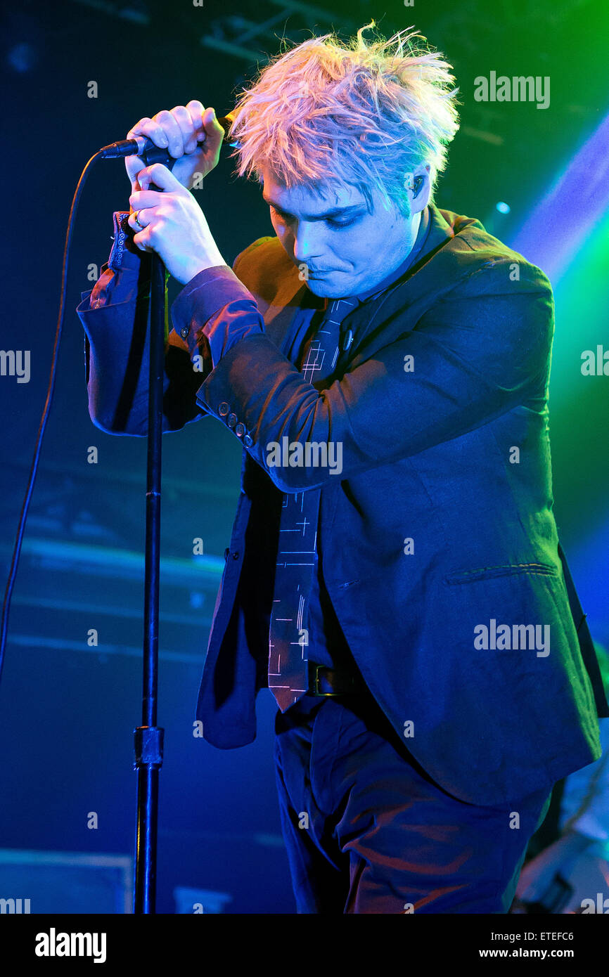 Gerard Way performing live on stage at Klubben Featuring: Gerard Way ...