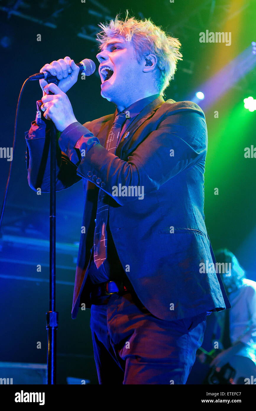 Gerard Way performing live on stage at Klubben Featuring: Gerard Way ...