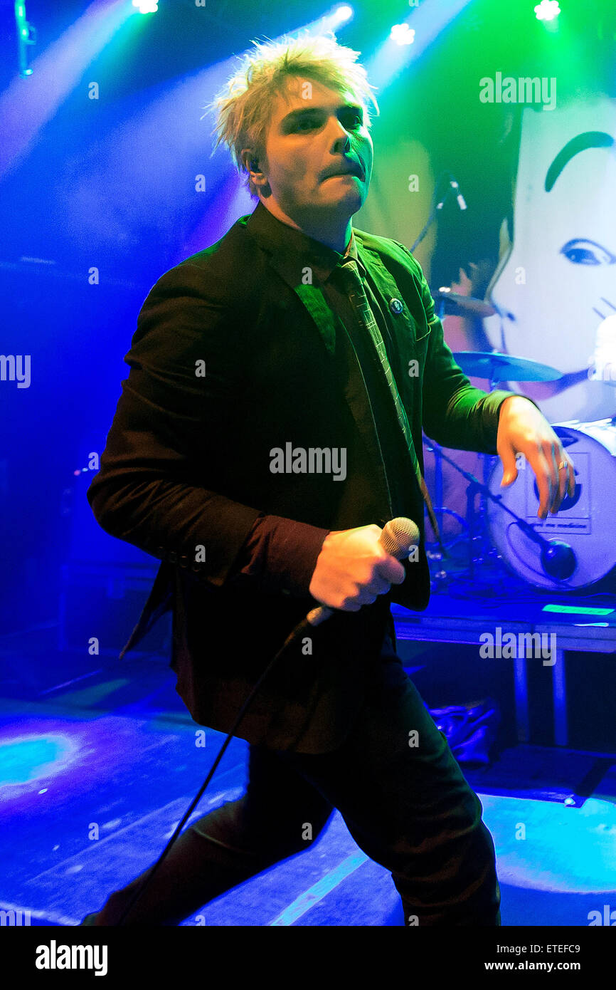 Gerard Way performing live on stage at Klubben Featuring: Gerard Way ...