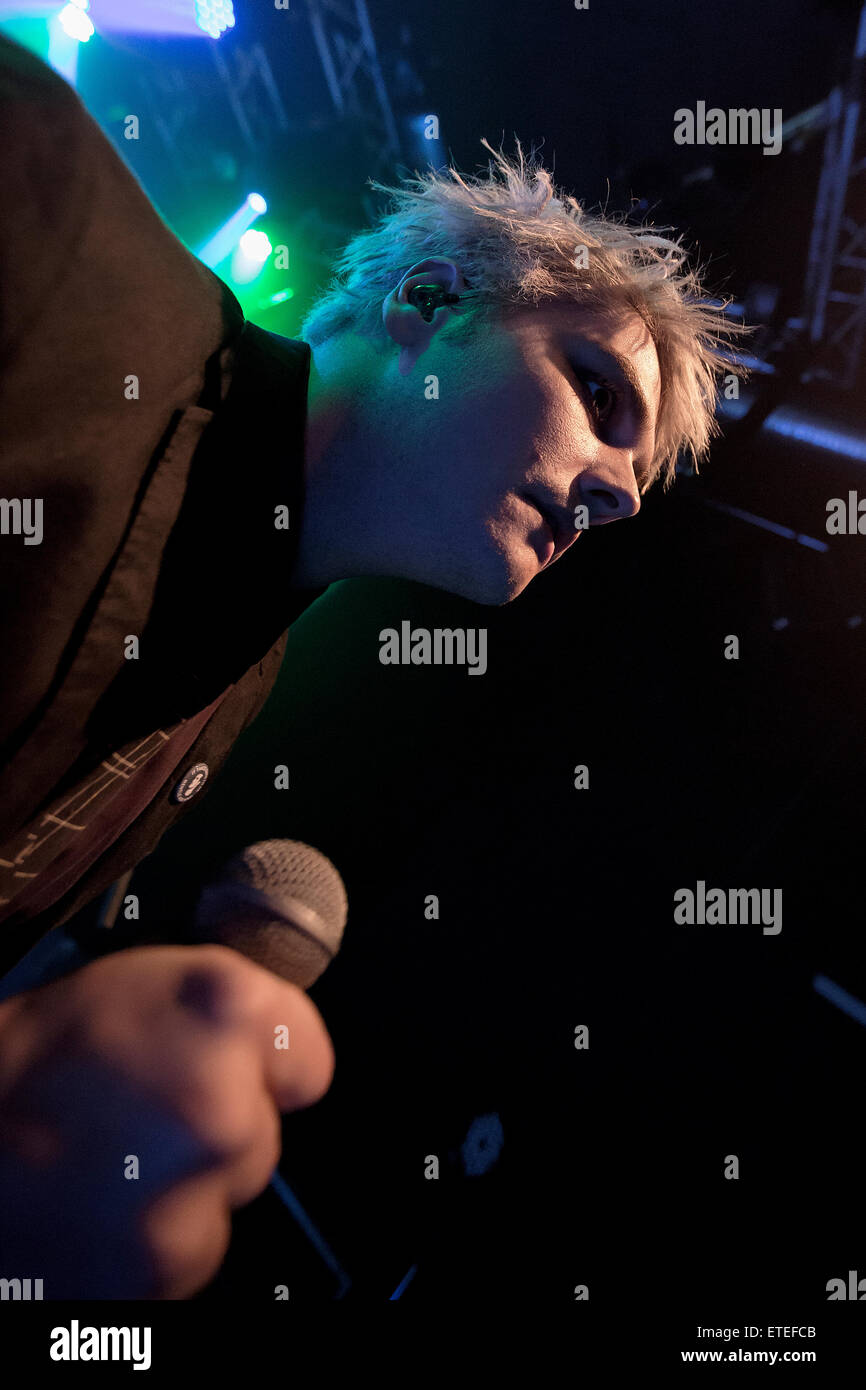 Gerard Way performing live on stage at Klubben Featuring: Gerard Way ...