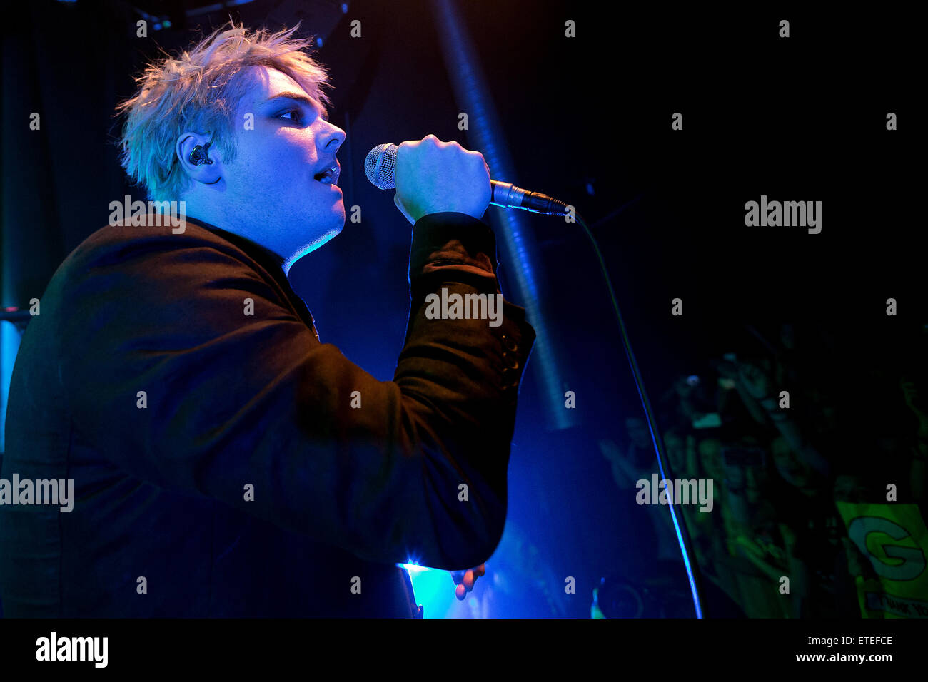 Gerard Way performing live on stage at Klubben Featuring: Gerard Way ...