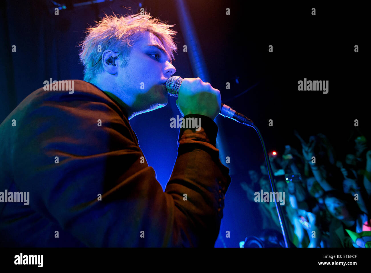 Gerard Way performing live on stage at Klubben Featuring: Gerard Way ...