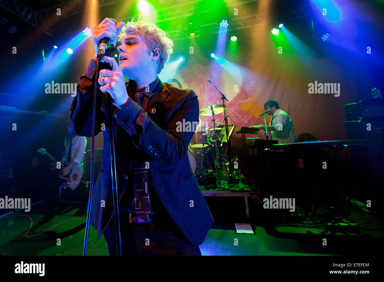 Gerard Way performing live on stage at Klubben Featuring: Gerard Way ...
