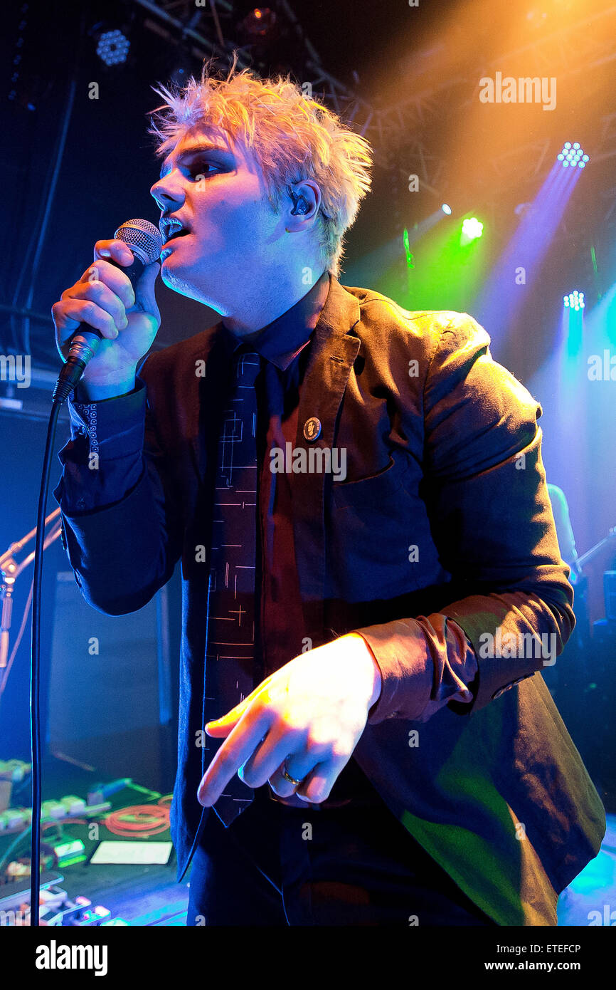 Gerard Way performing live on stage at Klubben Featuring: Gerard Way ...