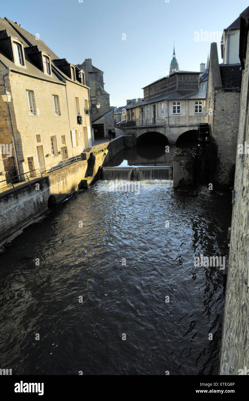 L'Aure river, Bayeux Stock Photo - Alamy