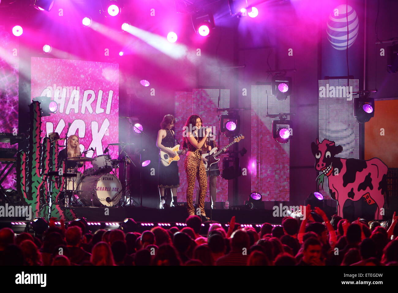 Charli XCX seen at ABC studios for Jimmy Kimmel Live where she ...