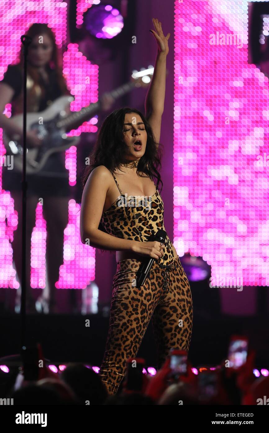 Charli XCX seen at ABC studios for Jimmy Kimmel Live where she ...