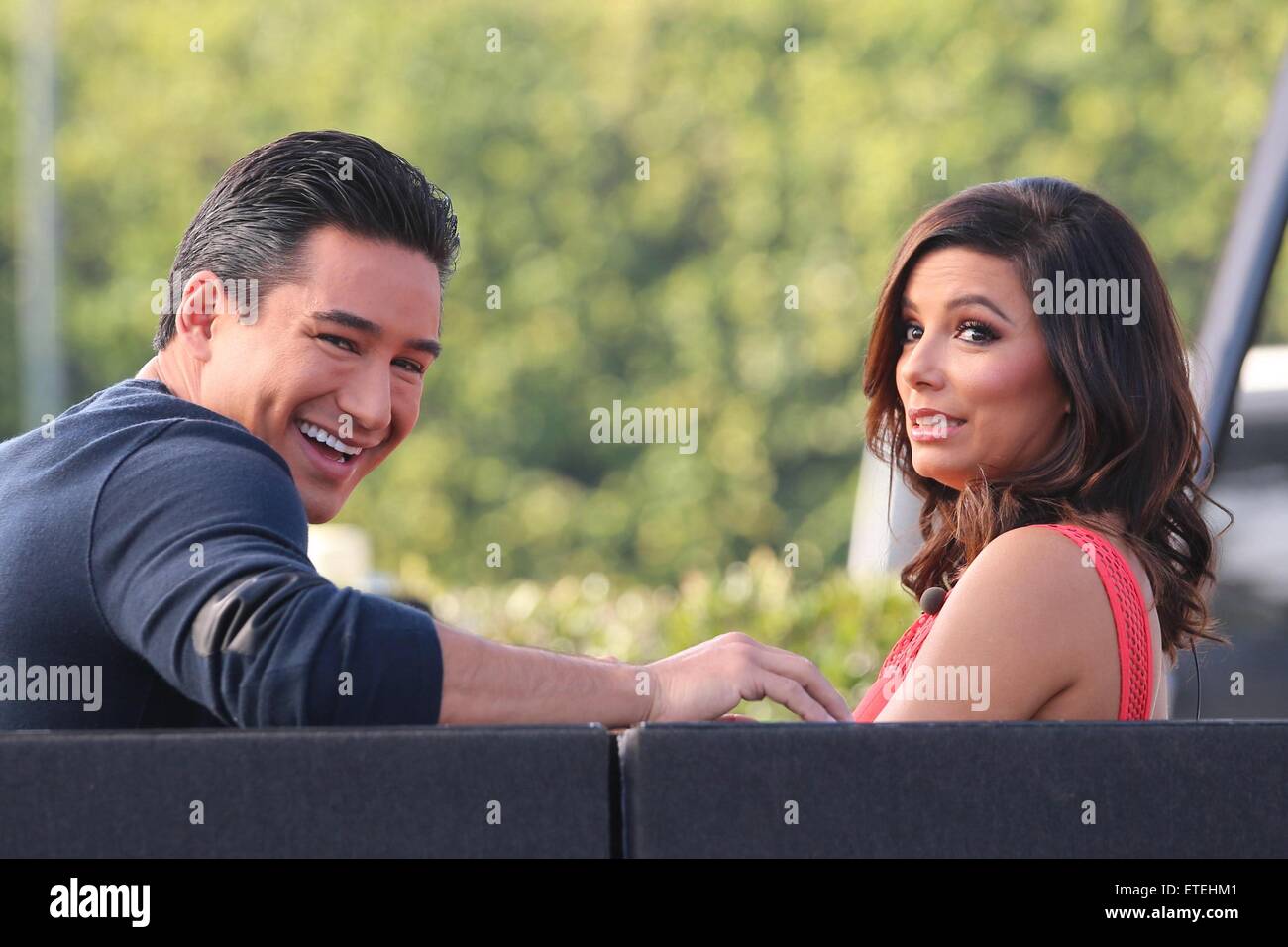 Eva Longoria appears on Extra Featuring: Eva Longoria, Mario Lopez ...