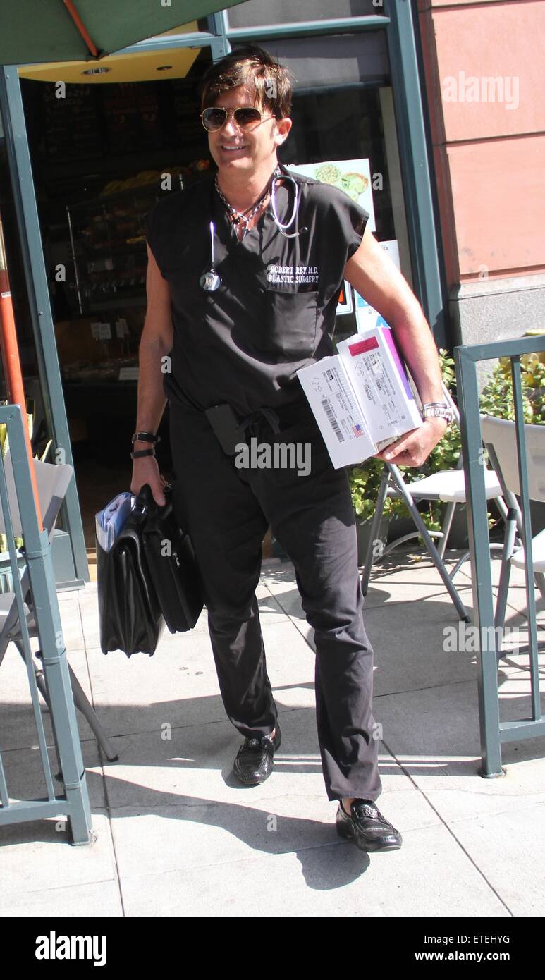 Dr. Robert Rey goes to work in Beverly Hills Featuring: Dr. Robert Rey ...