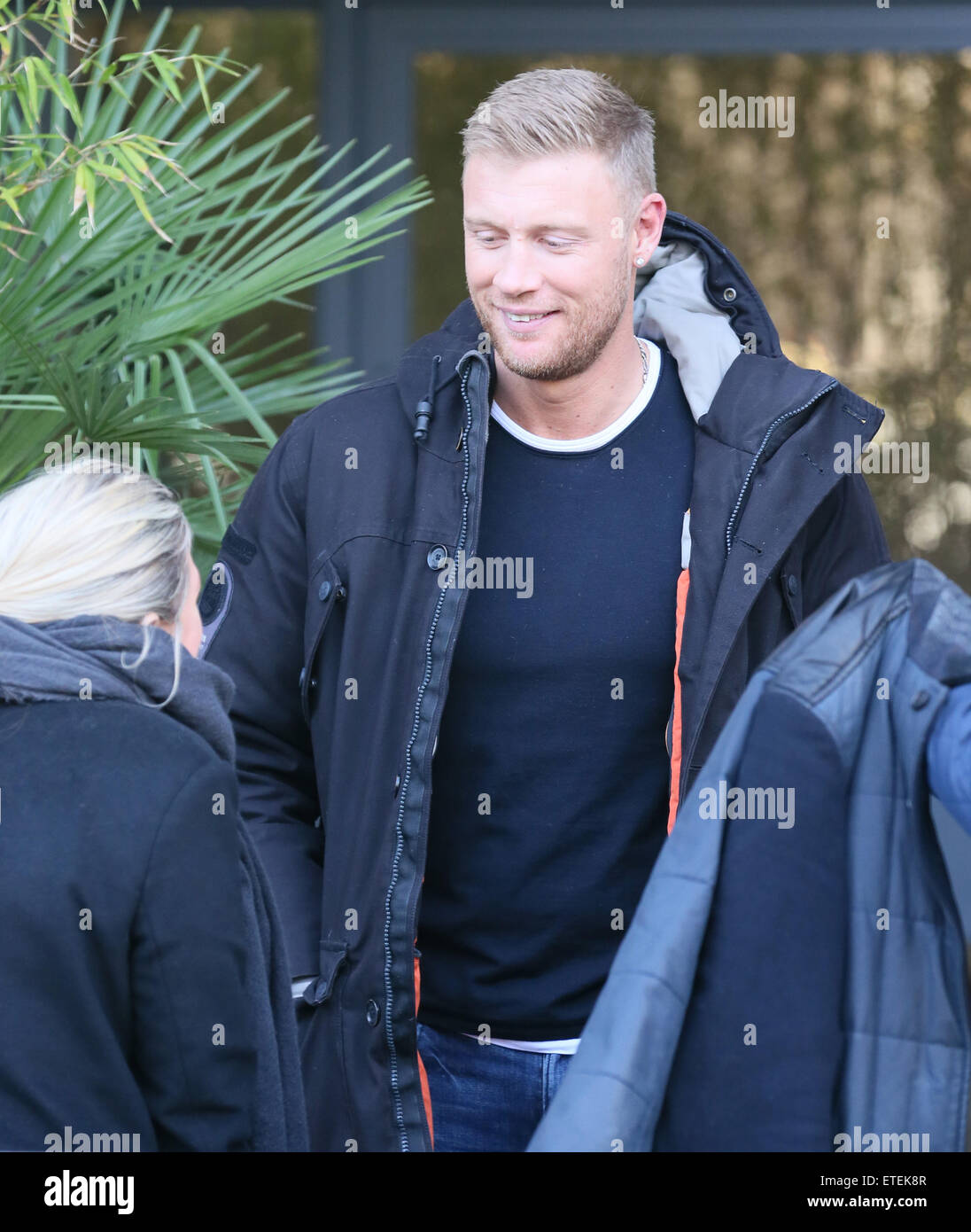 Andrew Flintoff outside ITV Studios Featuring: Andrew Flintoff, Freddie ...