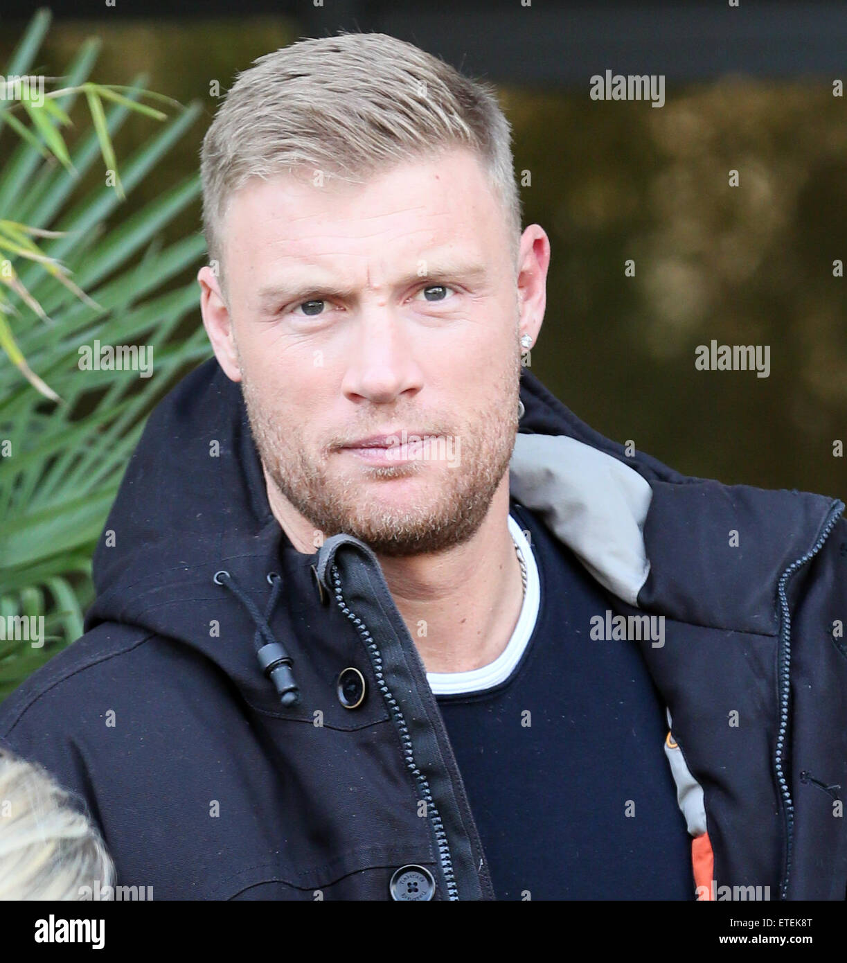 Andrew Flintoff outside ITV Studios Featuring: Andrew Flintoff, Freddie ...