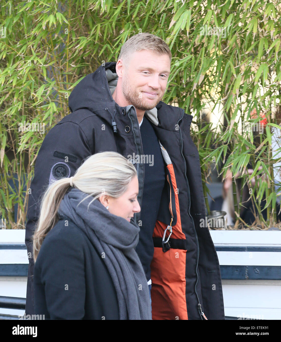 Andrew Flintoff outside ITV Studios Featuring: Andrew Flintoff, Freddie ...
