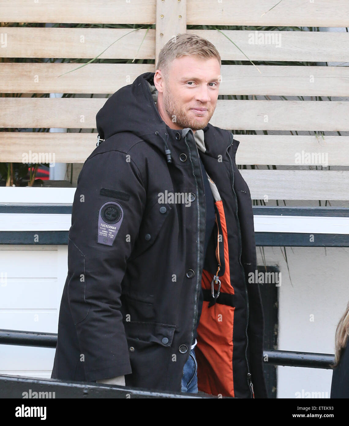 Andrew Flintoff outside ITV Studios Featuring: Andrew Flintoff, Freddie ...