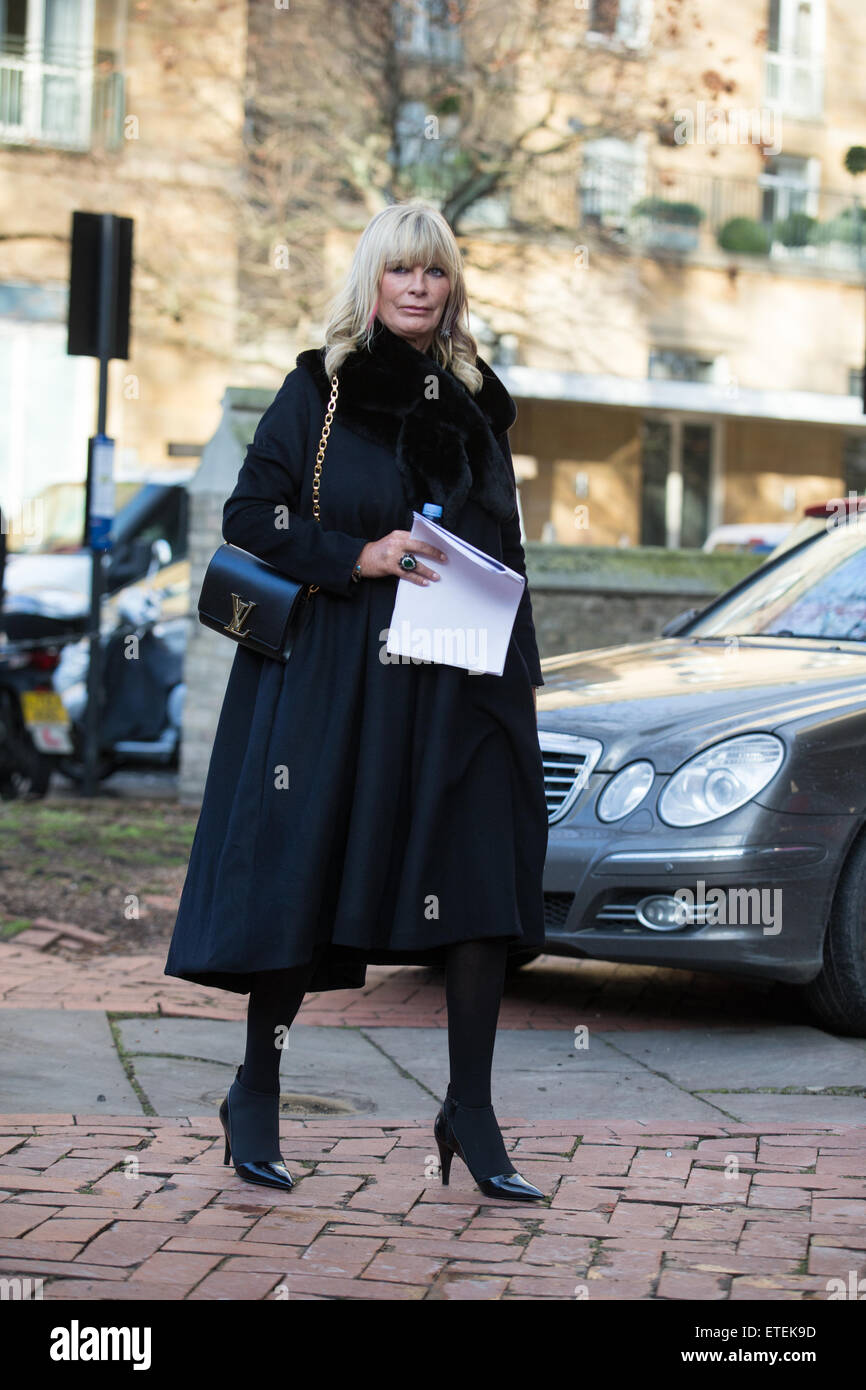 Mourners attending the memorial of Daily Express legend Sir Jocelyn ...