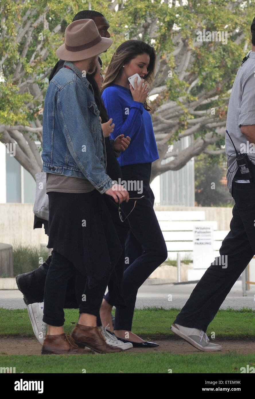 Amanda Kerr shoots a commercial in Santa Monica Featuring: Amanda Kerr ...
