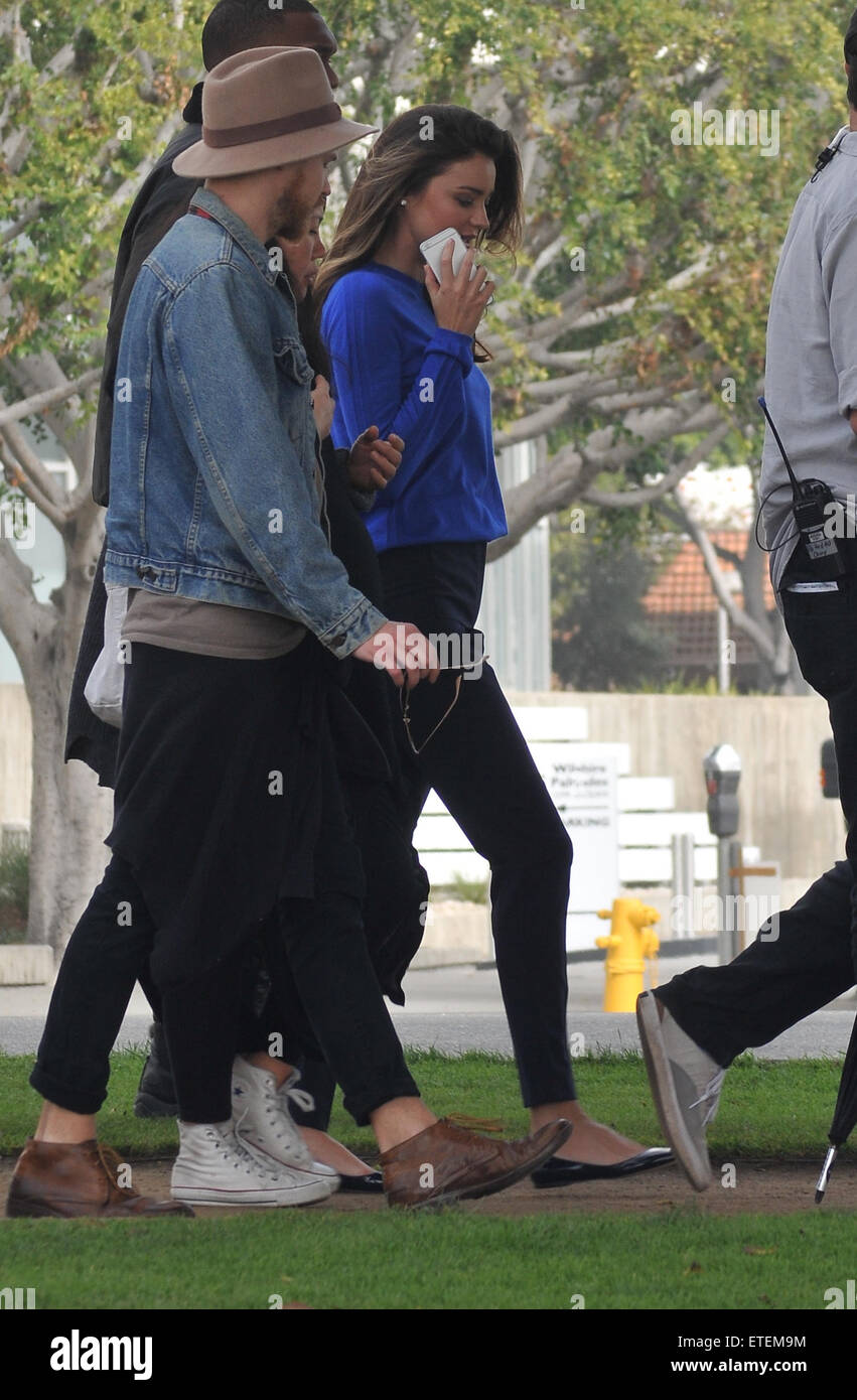 Amanda Kerr shoots a commercial in Santa Monica Featuring: Amanda Kerr ...