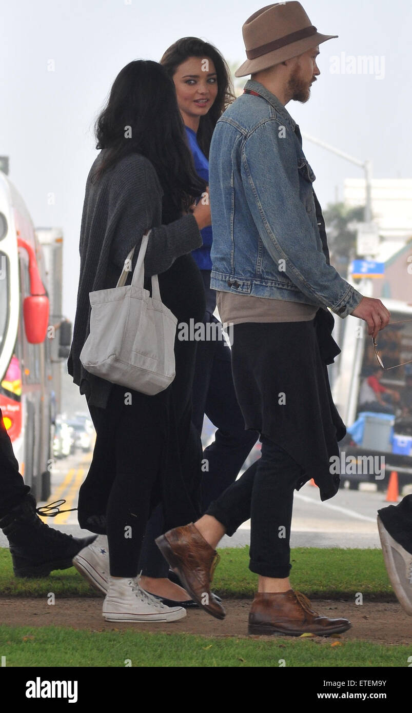 Amanda Kerr shoots a commercial in Santa Monica Featuring: Amanda Kerr ...