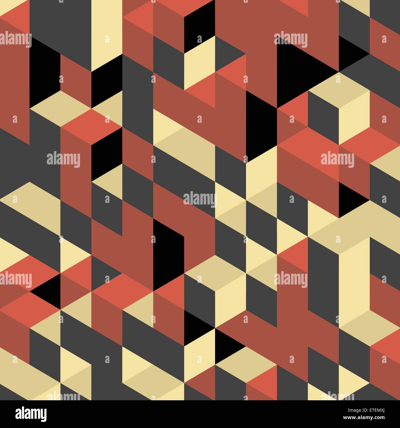 Abstract 3d Geometrical Background Mosaic Vector Illustration Stock