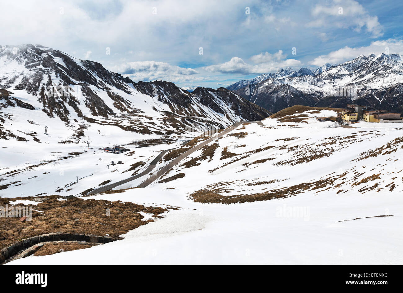snow-capped Alps in Austria landscape Stock Photo - Alamy