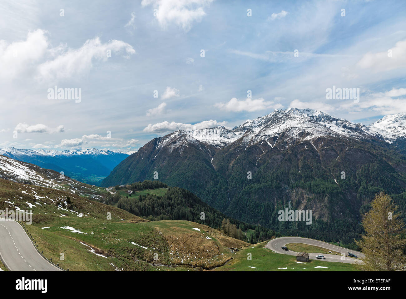 Beautiful mountain road in austrian hi-res stock photography and images ...