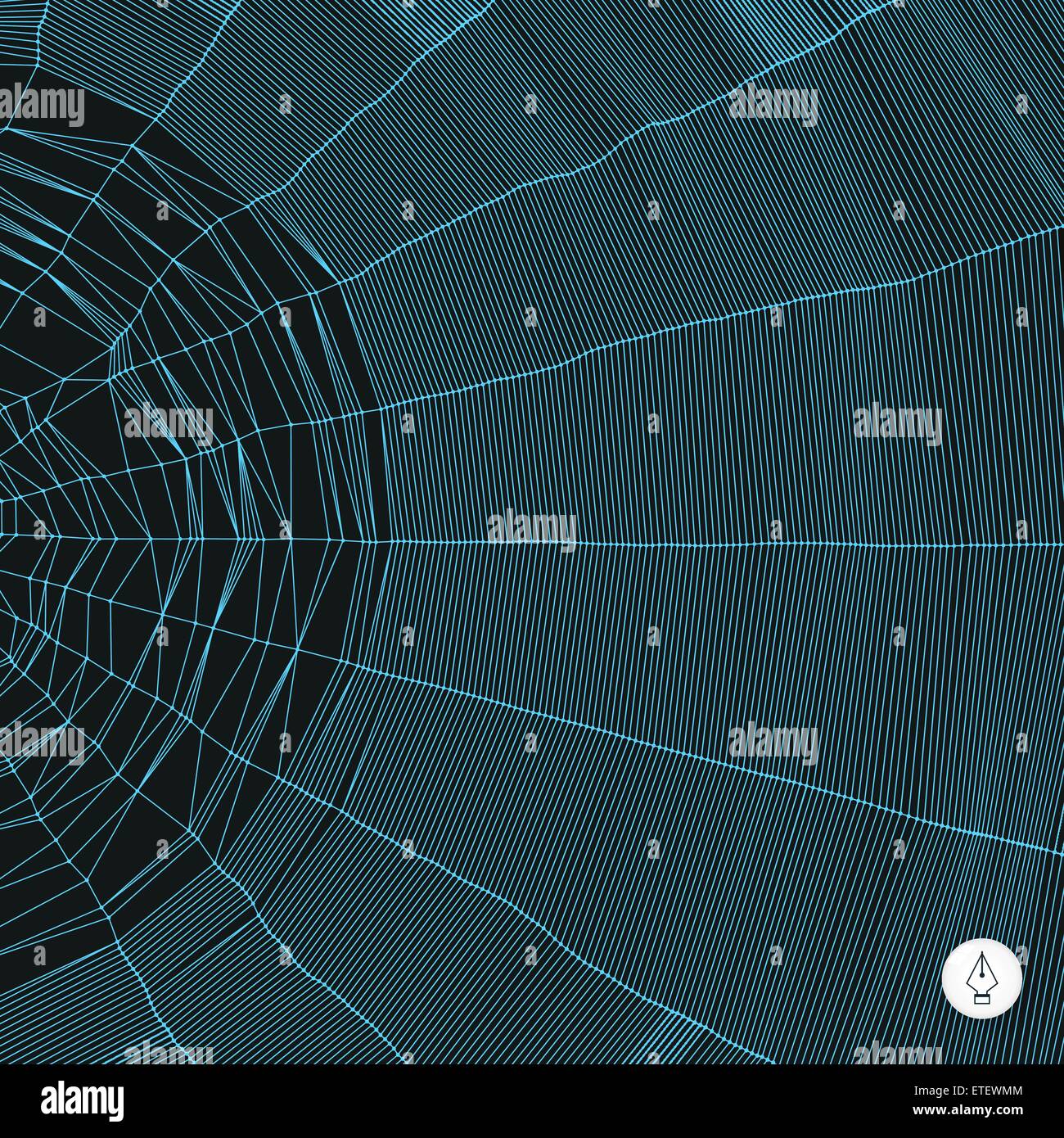 Network background. 3d technology vector illustration. Can be used for ...