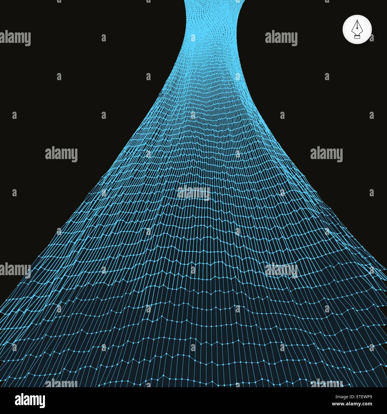Network abstract background. 3d technology vector illustration. Can be ...