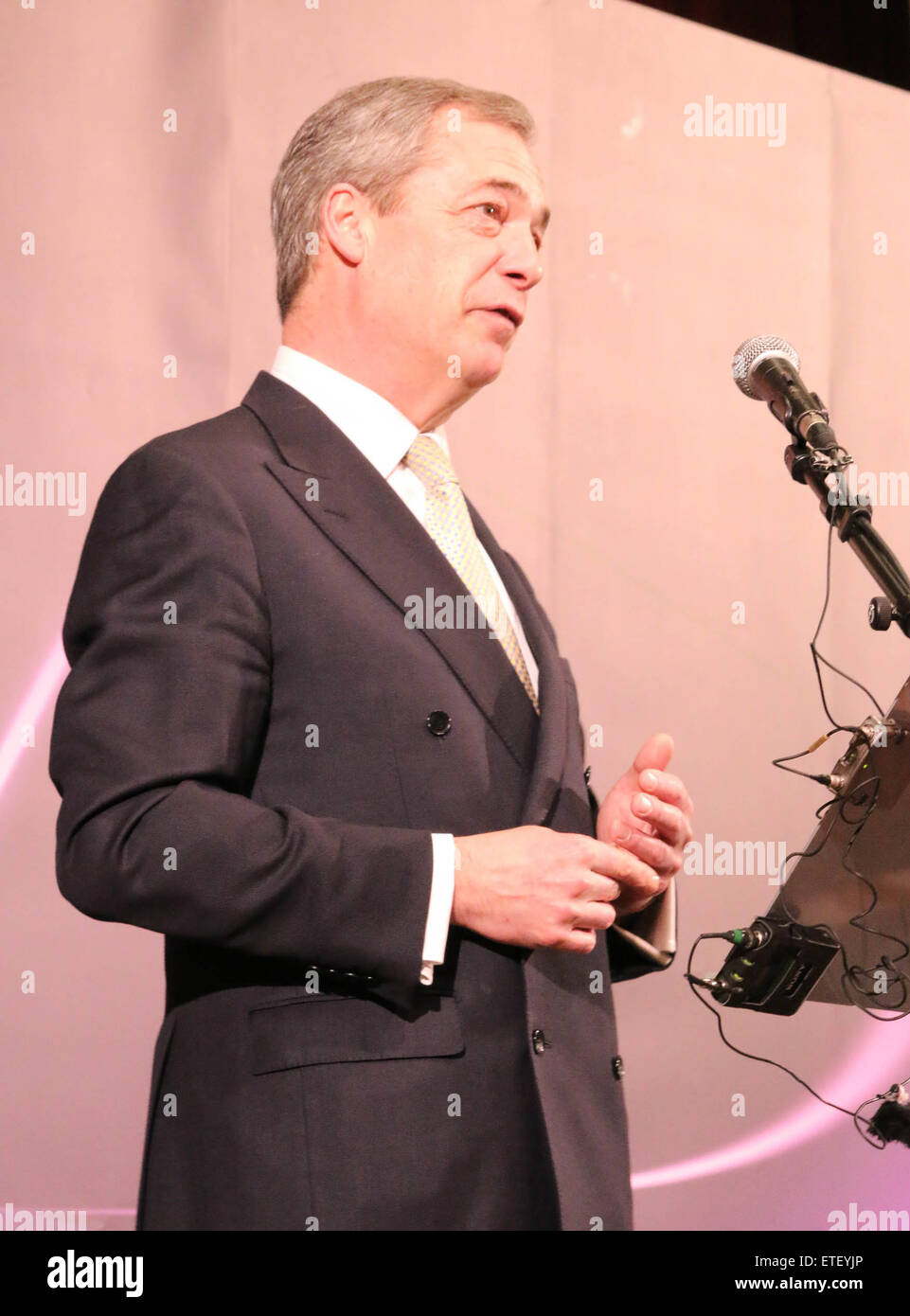 Ukip leader Nigel Farage speaks at the North East UKIP Conference in ...