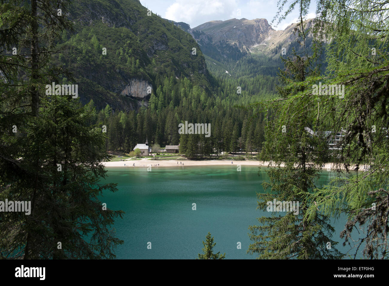 Pragser Wildsee, Lago di Braies, Puster Valley, South Tyrol, Italy ...