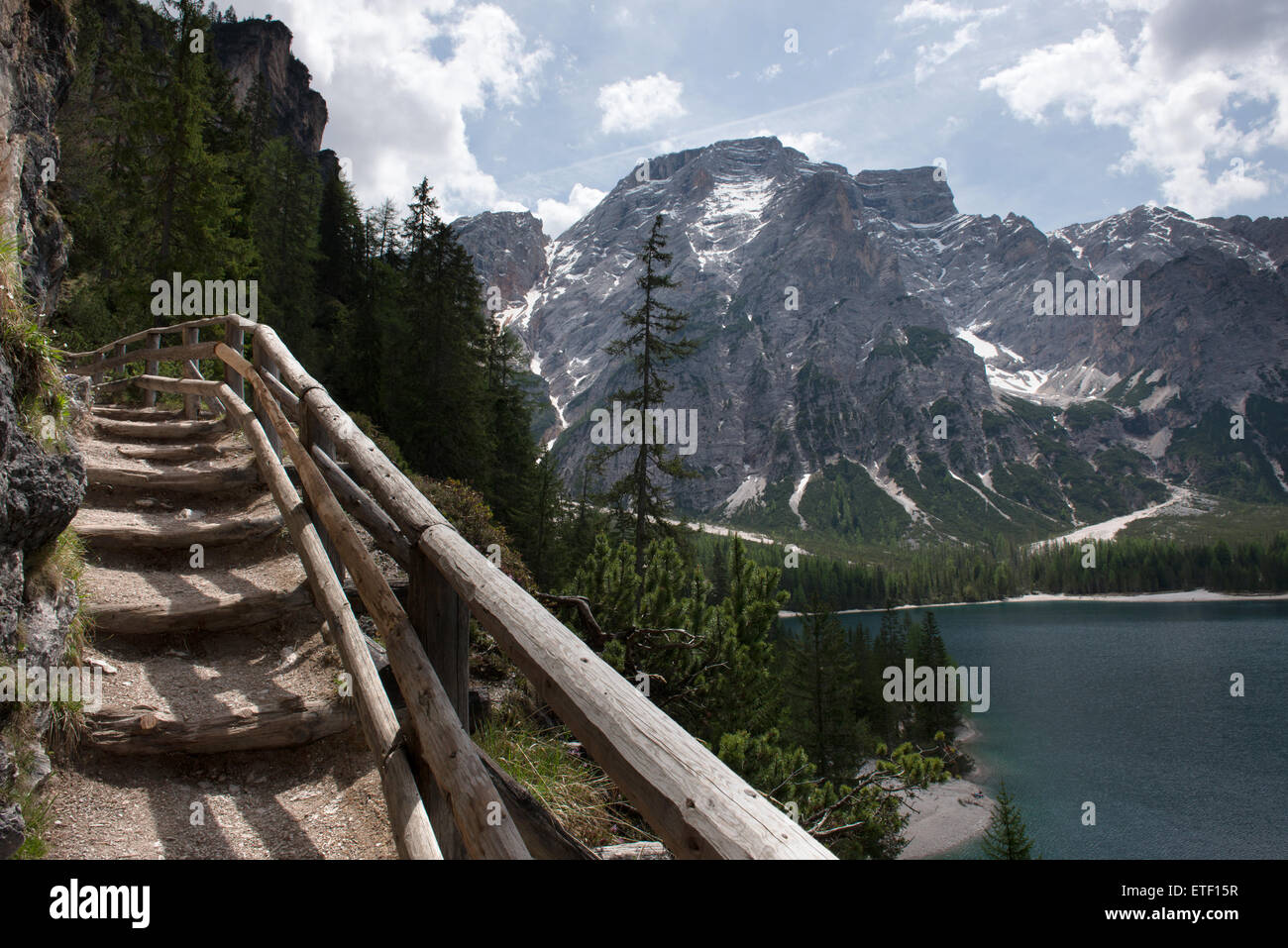 Pragser Wildsee, Lago di Braies, Puster Valley, South Tyrol, Italy ...
