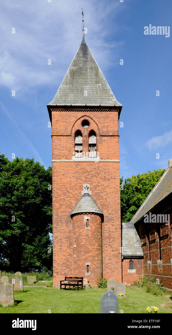 Porch tower of Holy Trinity Church, Sunk Island, East Yorkshire ...