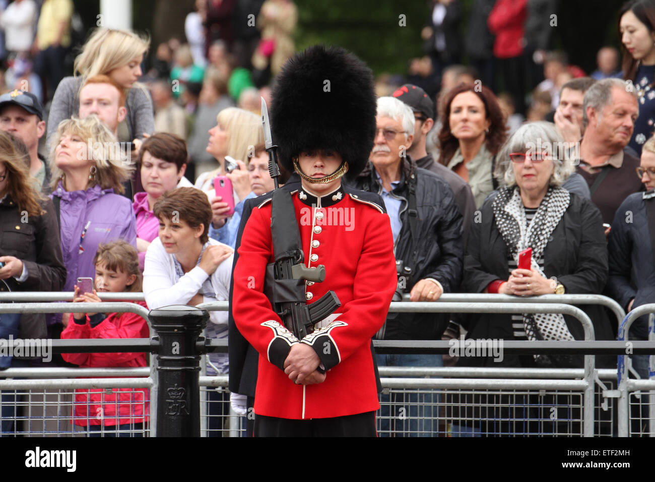 Queen trooping the colour side saddle hi-res stock photography and ...