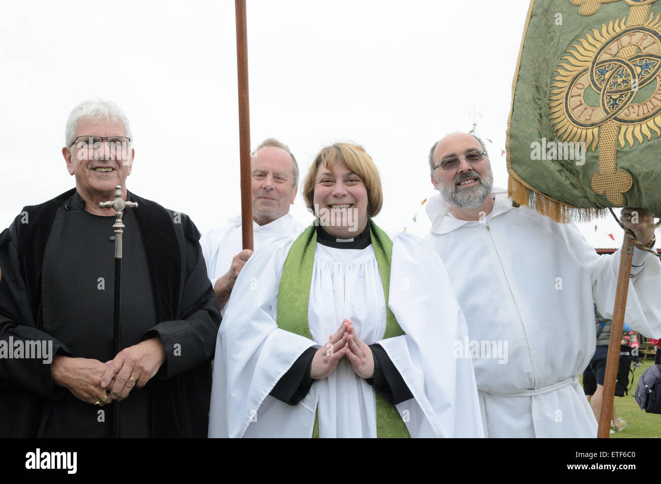 Cookham, Berkshire, UK. 13th June, 2015. The Rev. Helen Chamberlain ...