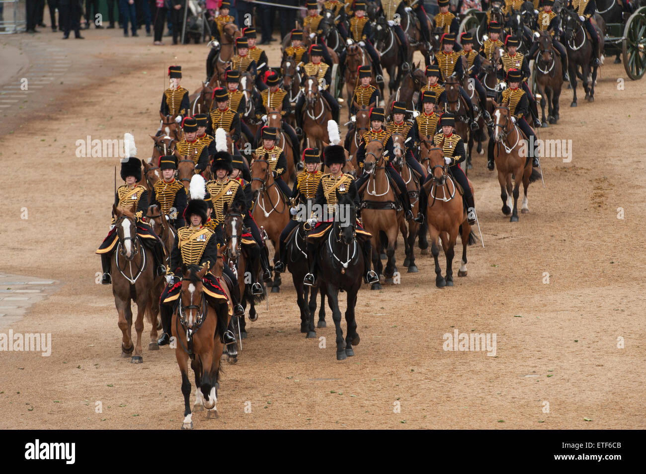 Horse Guards Parade, London, UK. 13th June, 2015. The King’s Troop ...