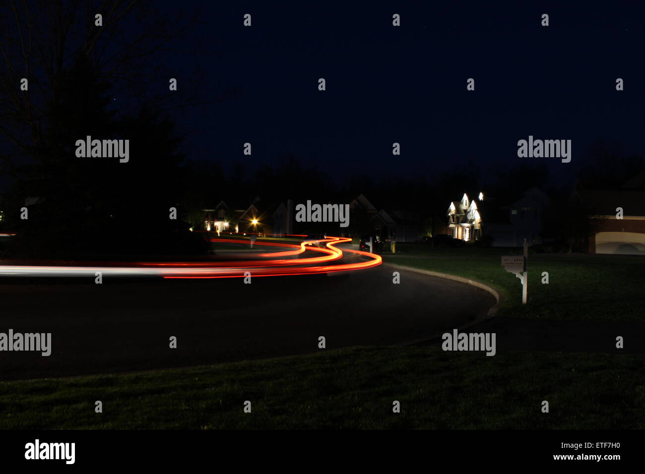 Car trail hi-res stock photography and images - Alamy