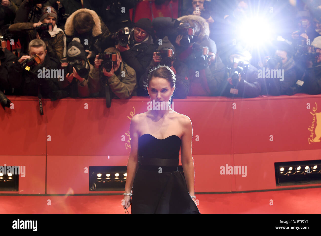 Celebrities attends the premiere for "Knight of Cups" at the Berlinale Palaste for the 65th ...