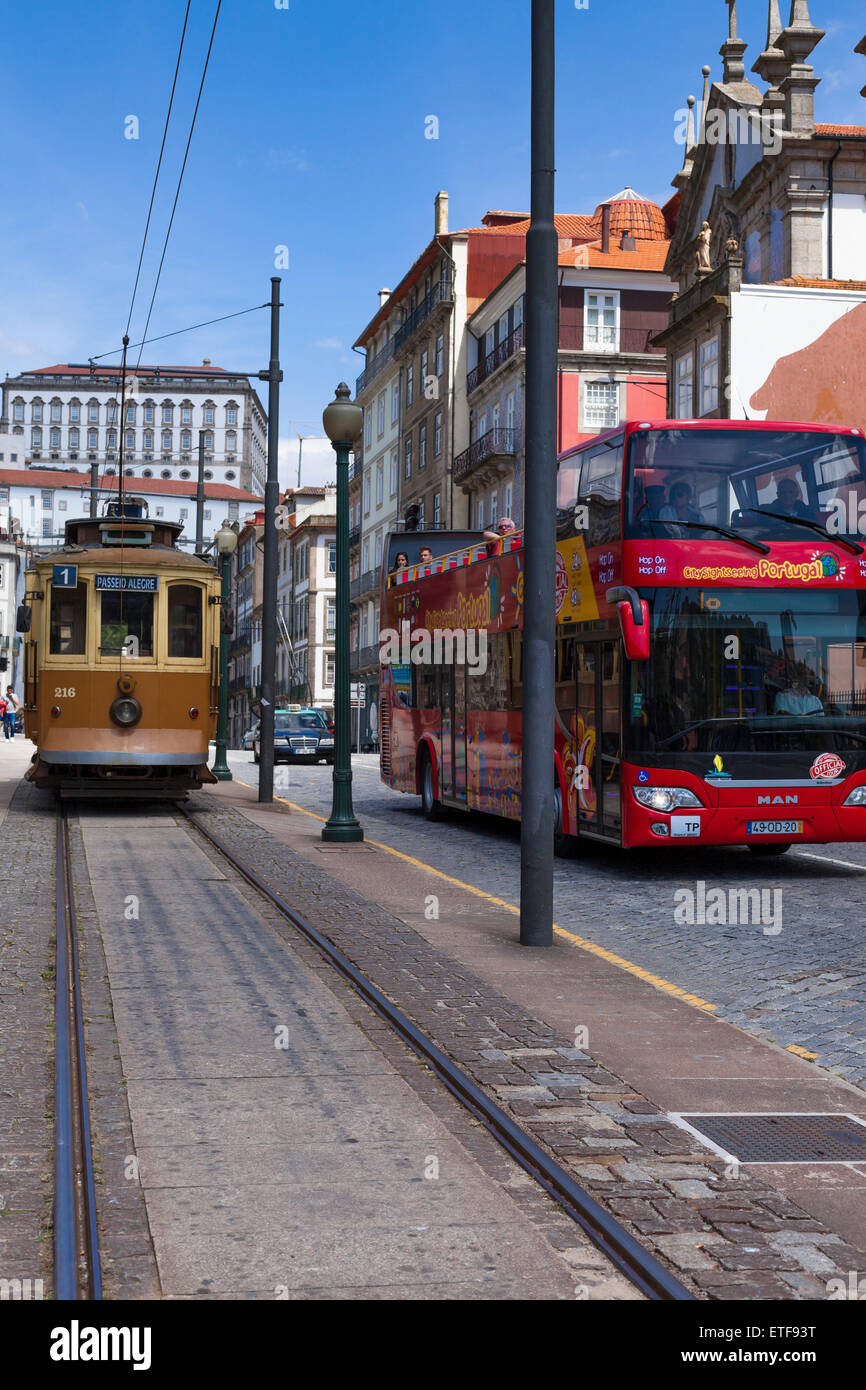 Modes of transport in Porto, Portugal Stock Photo - Alamy