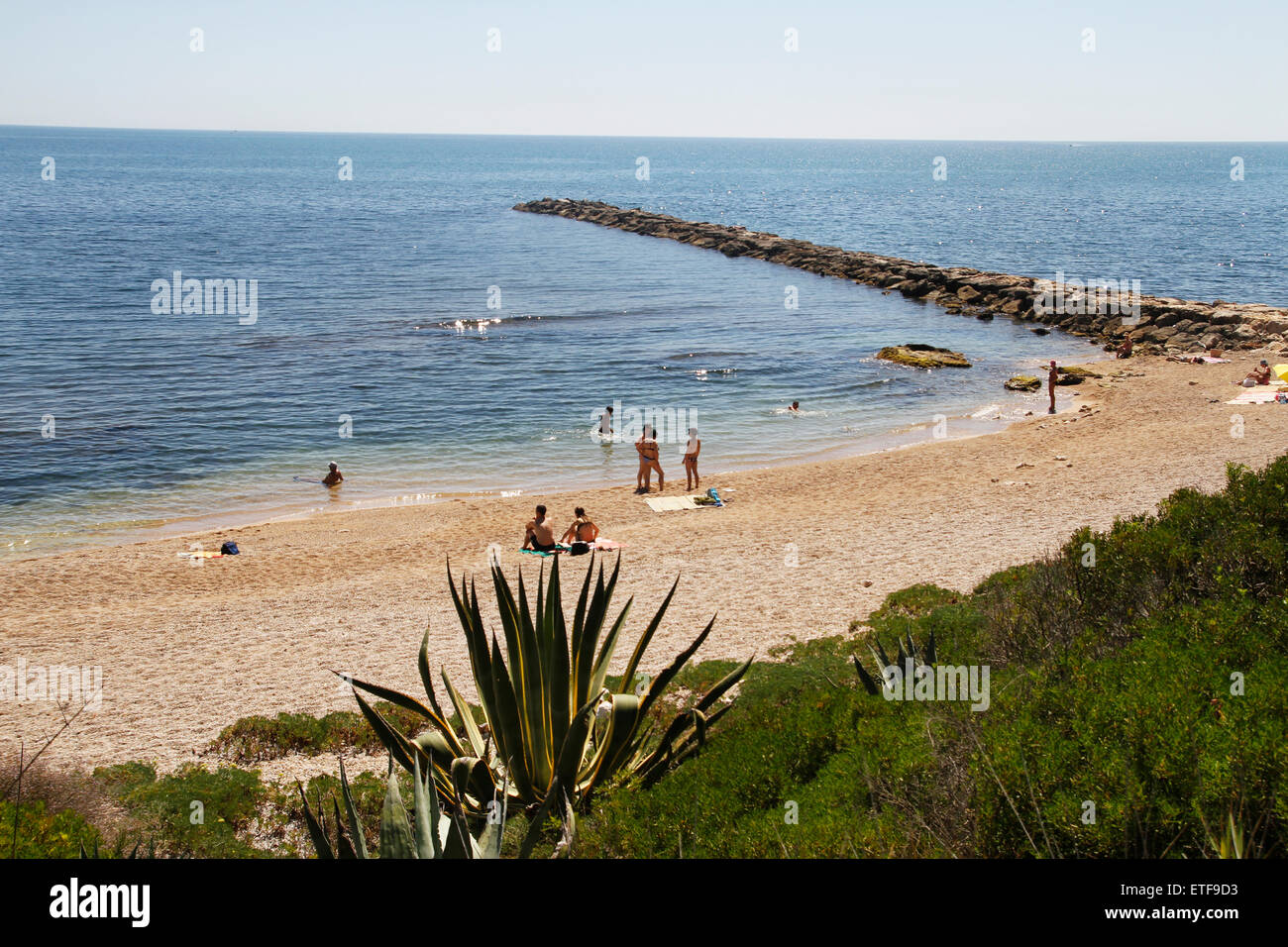 Morro de Gos beach. El Perelló, Tarragona province, Catalunya, Spain ...