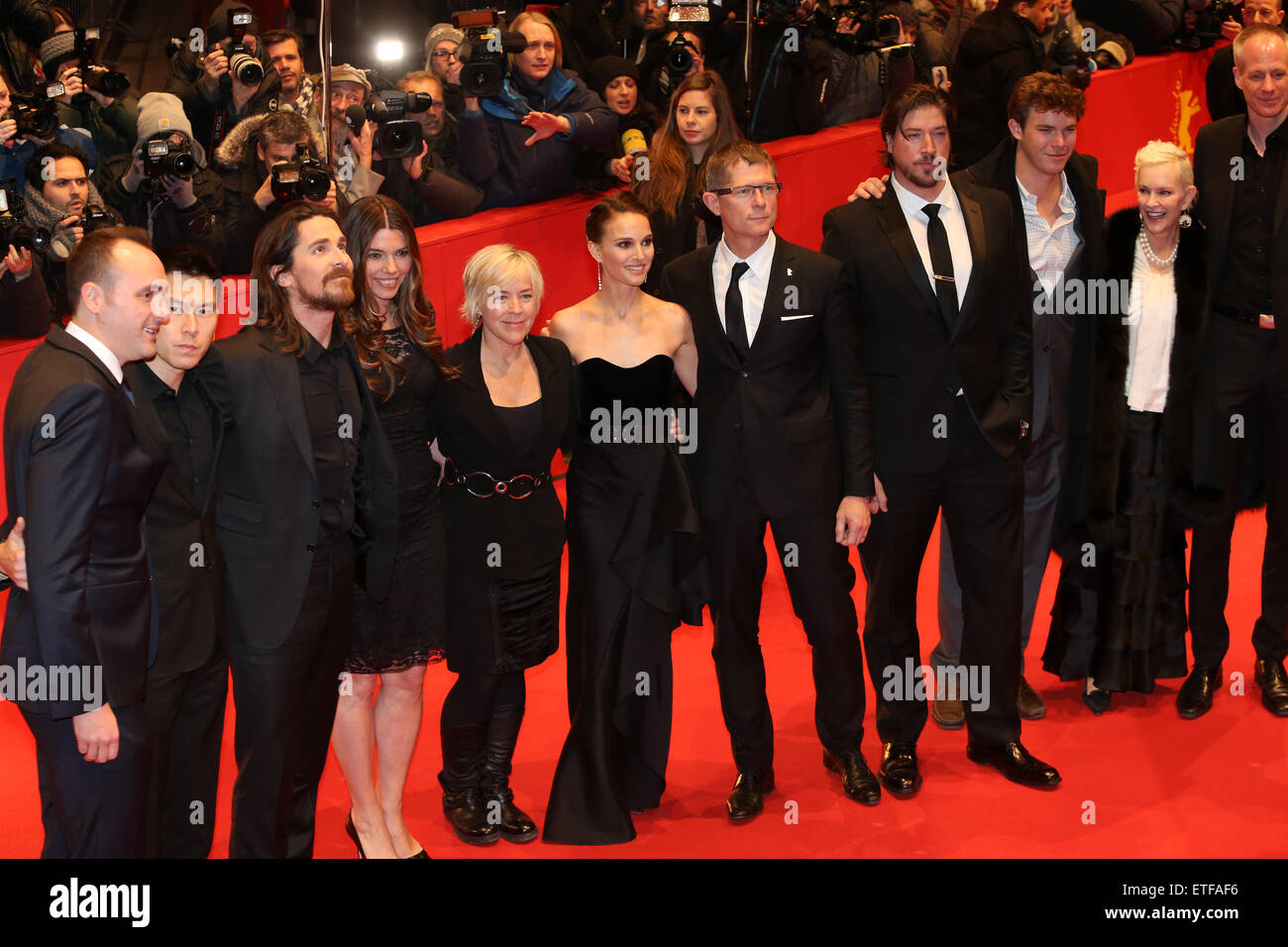 Celebrities attending the premiere for "Knight of Cups" at the Berlinale Palaste for the 65th ...