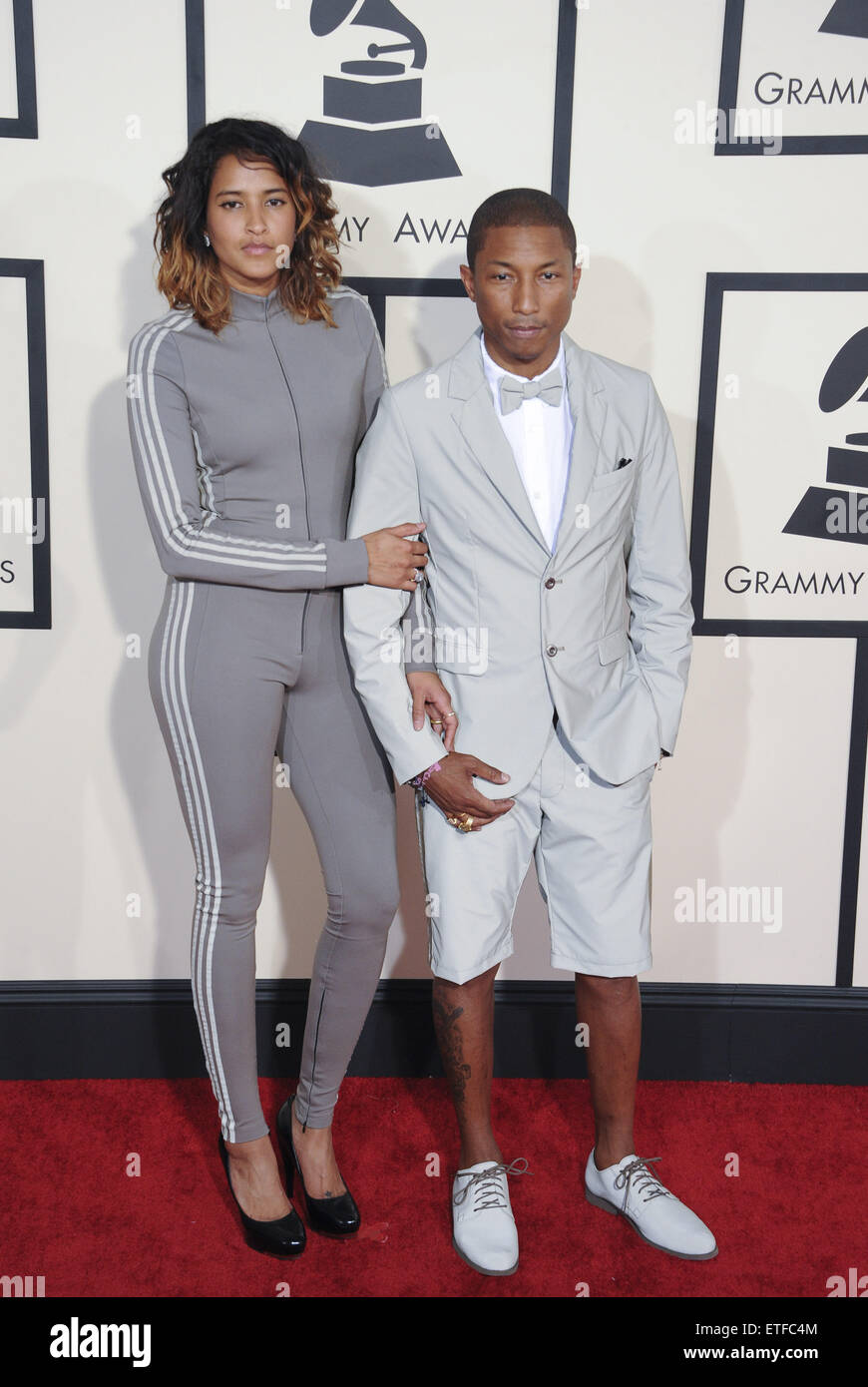 The 57th Annual Grammy Awards arrivals Featuring: Pharrell Williams ...