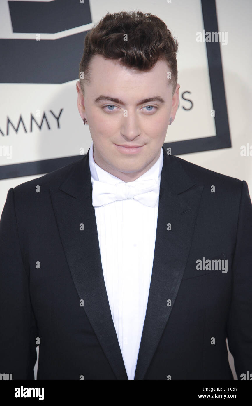 The 57th Annual Grammy Awards arrivals Featuring: Sam Smith Where: Los ...